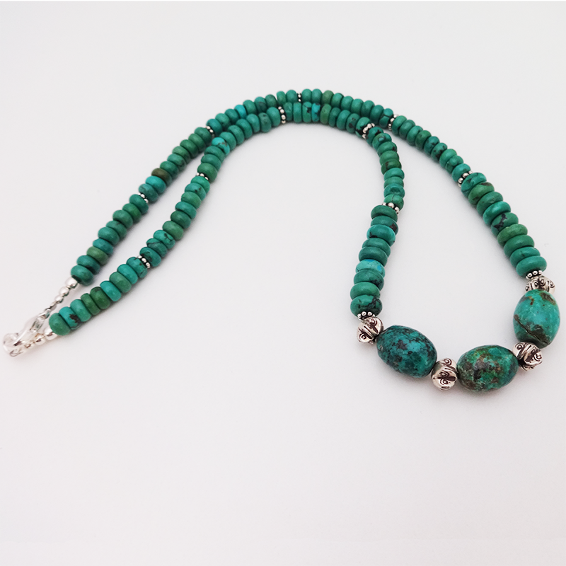 Collier Turquoise Reconstituée